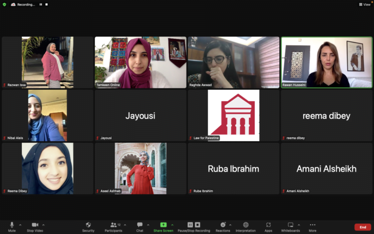 Law for Palestine Hold a Capacity Building Program for Palestinian ...