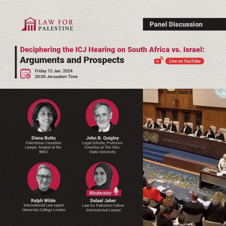 Panel Discussion | Deciphering the ICJ Hearing on South Africa vs ...