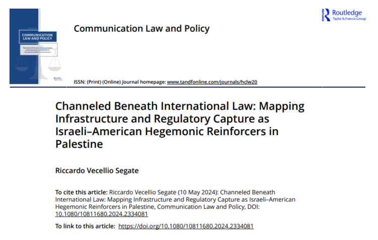 New Research Explores US-Israeli Influence on Palestinian Digital ...