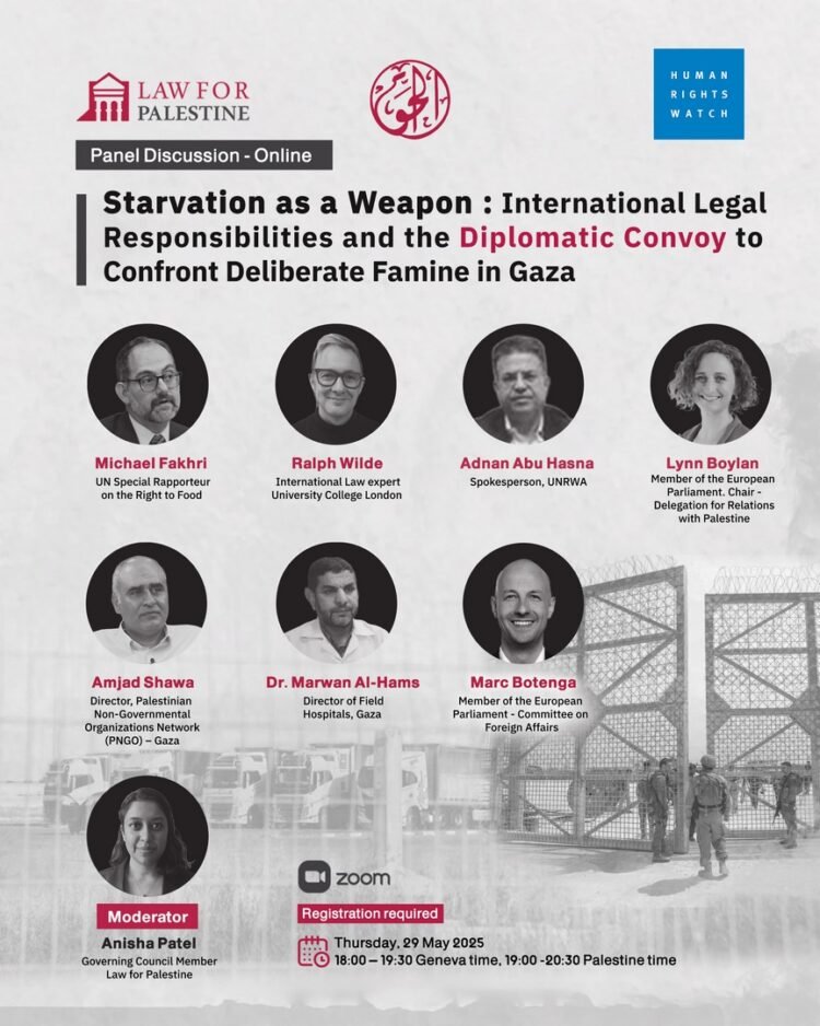Webinar | Starvation as a Weapon: International Legal Responsibilities ...