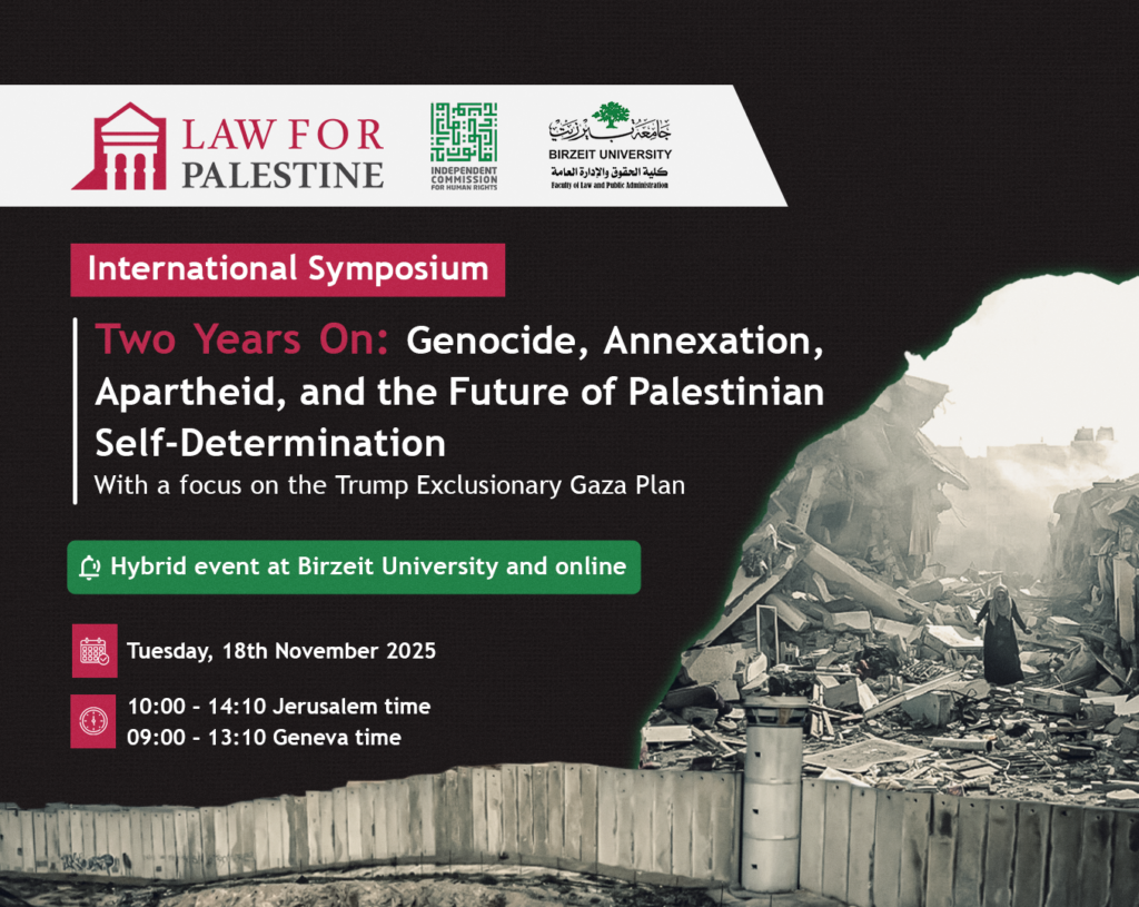 International Symposium | Two Years On: Genocide, Annexation, Apartheid, and the Future of ...