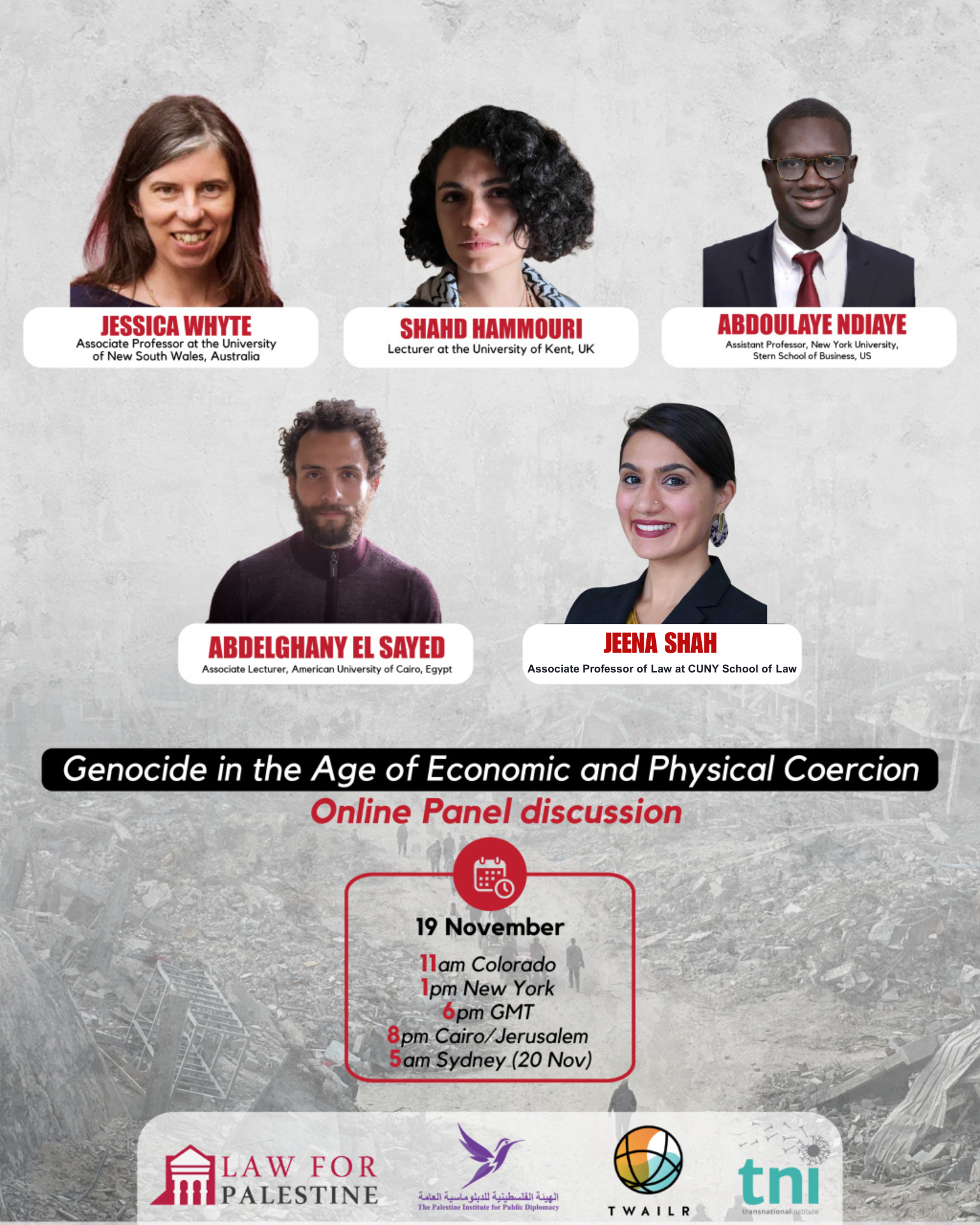 Webinar: Genocide in the Age of Economic and Physical Coercion - Law ...